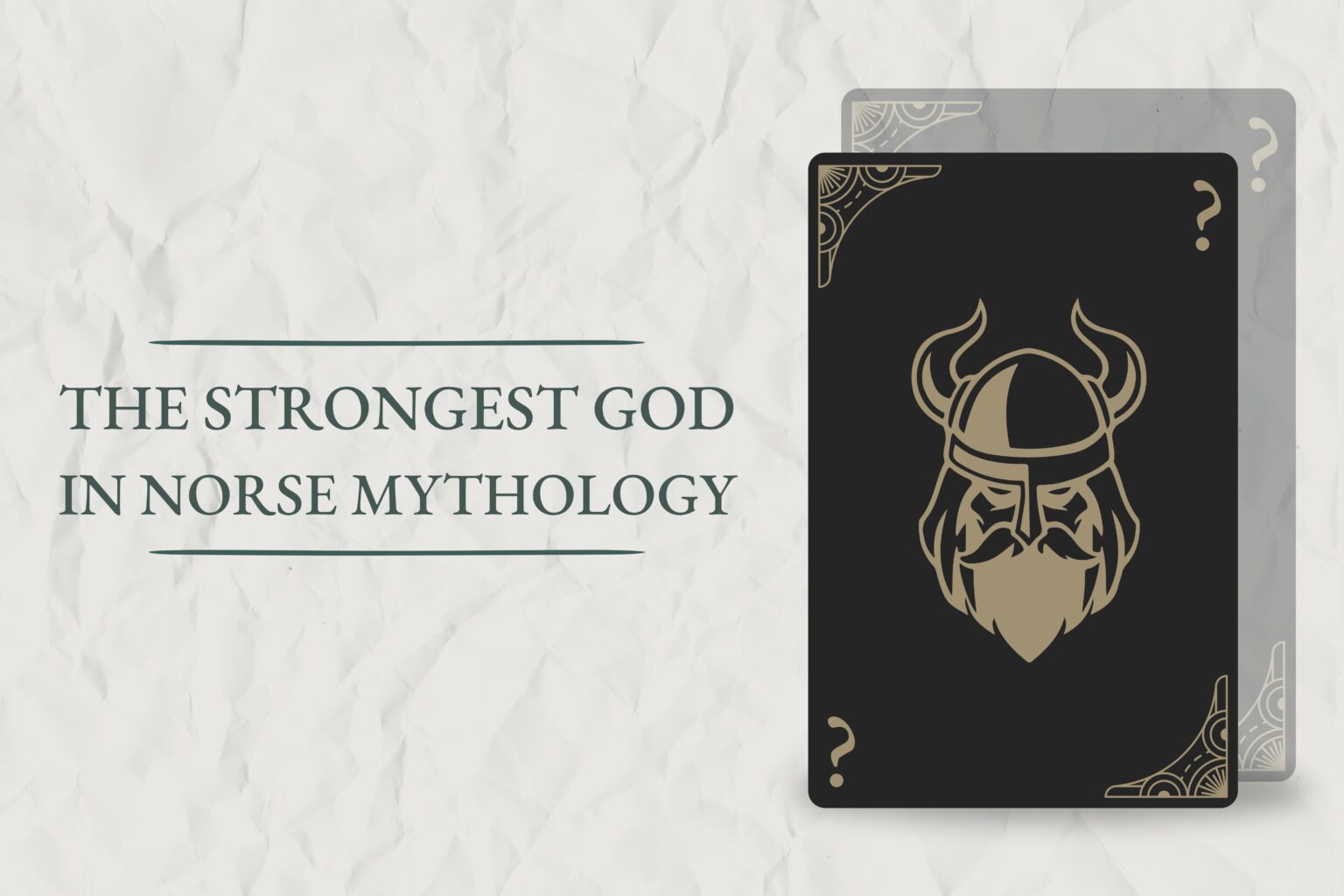 Who Is The Strongest God In Norse Mythology? - Viking Style