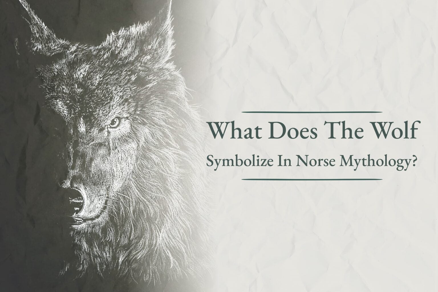 What Does The Wolf Symbolize In Norse Mythology? - Viking Style