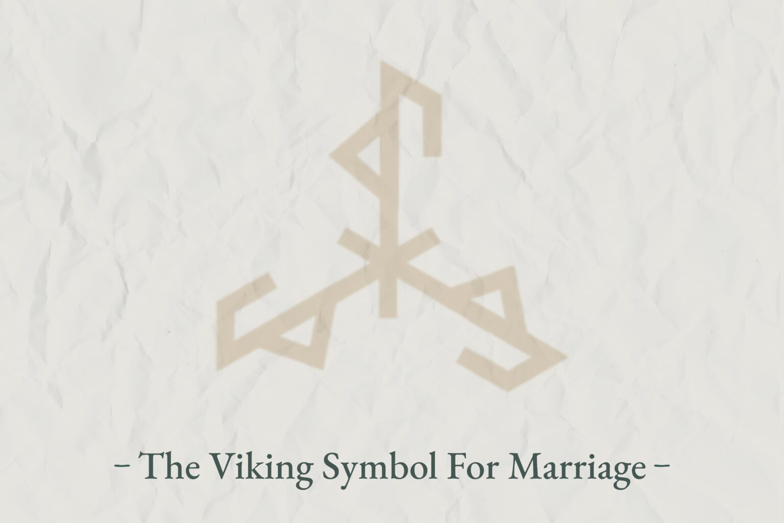 The Fascinating History Of The Viking Symbol For Marriage - Viking Style