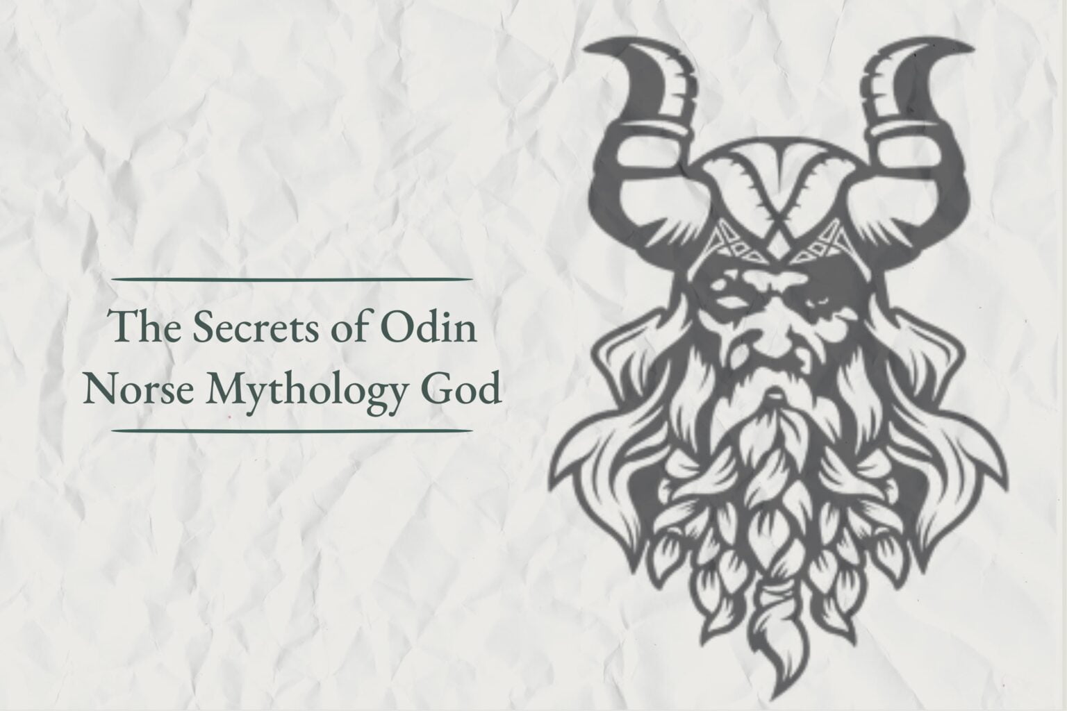 The Secrets of Odin - Norse Mythology God - Viking Style