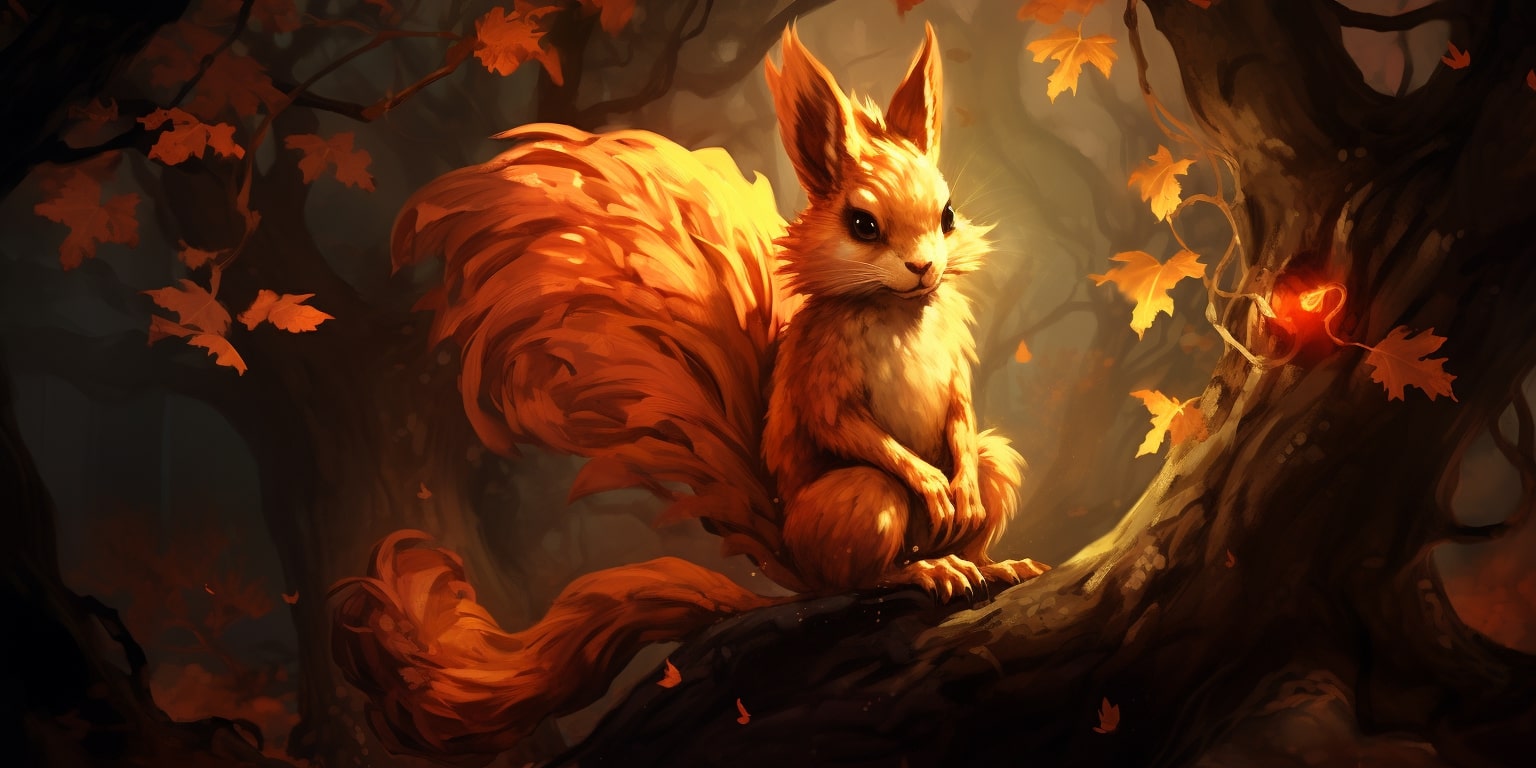 Yggdrasil Squirrel: Nordic Mythology’s Hero - Viking Style