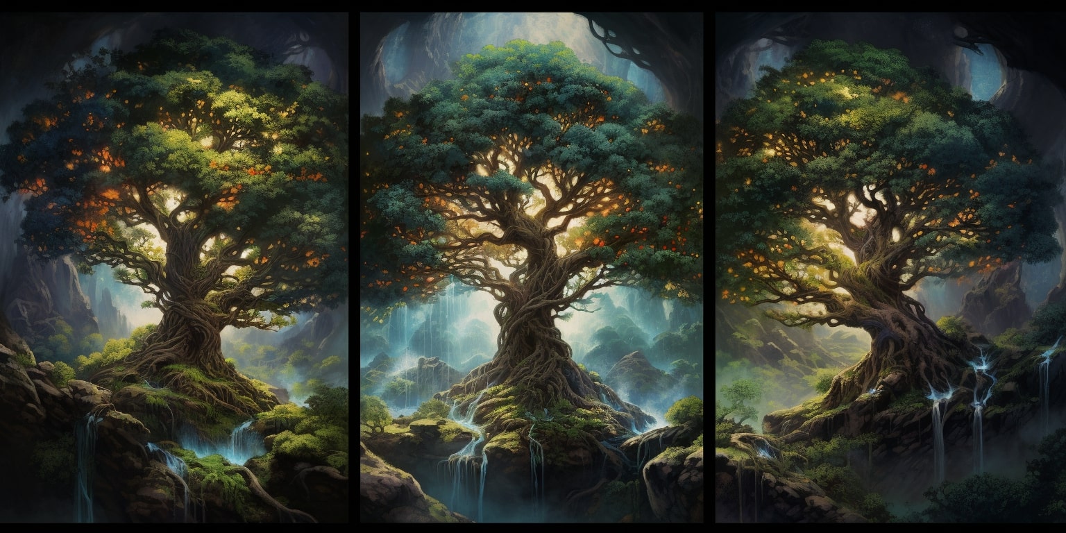 The Three Wells of Yggdrasil in Norse Mythology - Viking Style