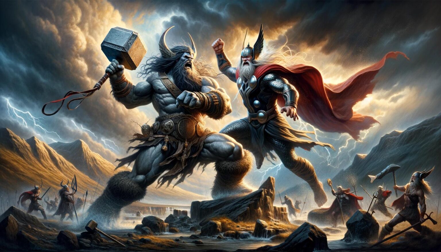 Hrungnir: The Mighty Jotunn and His Duel with Thor - Viking Style