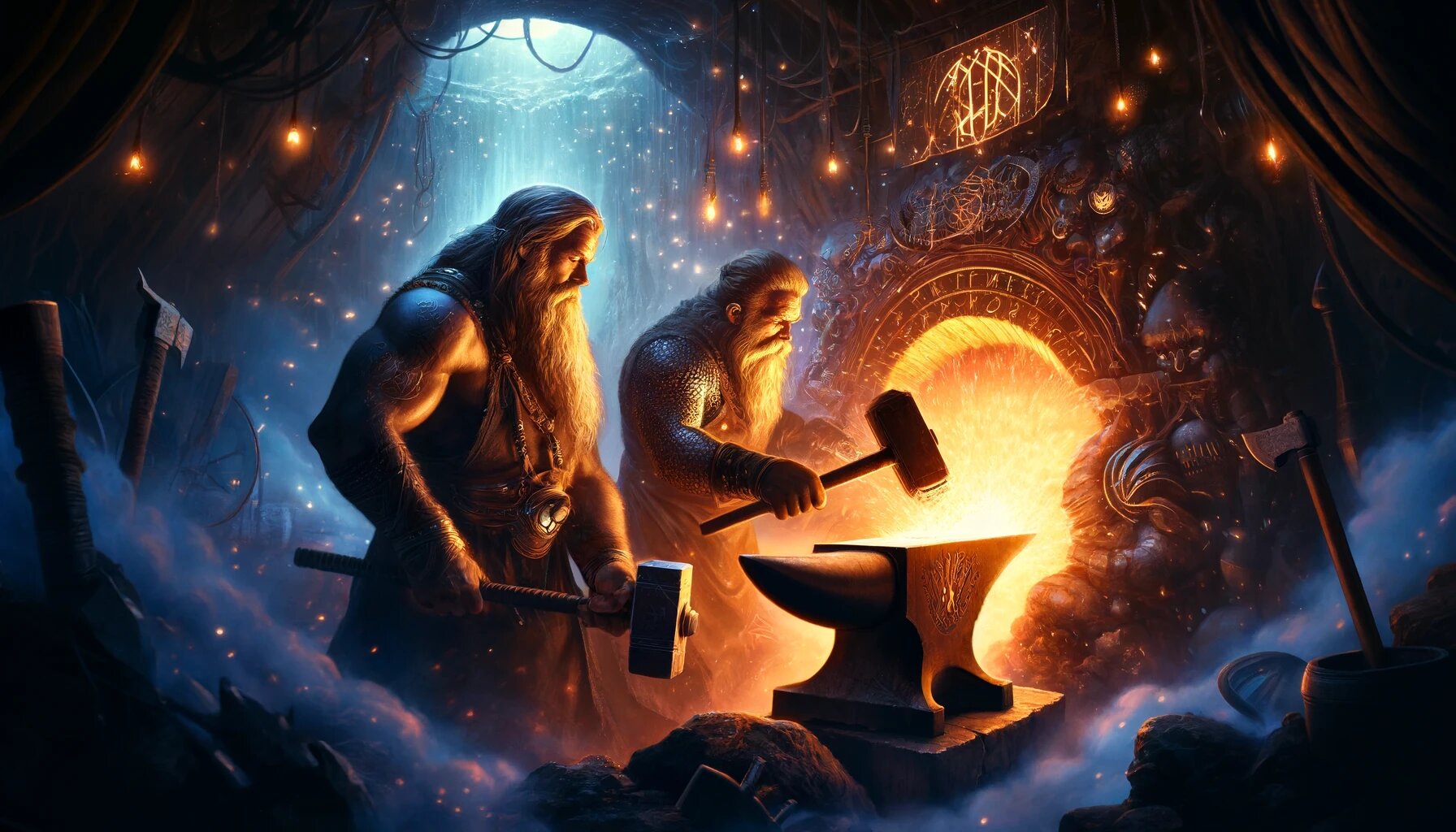 Mystic Craftsmen: The Dwarves and Svartalfar in Norse Mythology - Viking Style