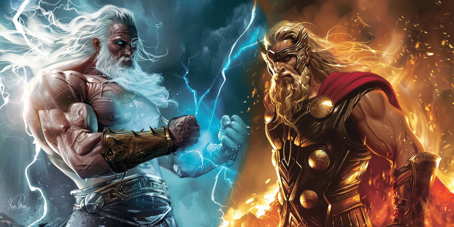 Clash of the Titans: Zeus vs. Thor – Who Holds Supreme Power? - Viking Style